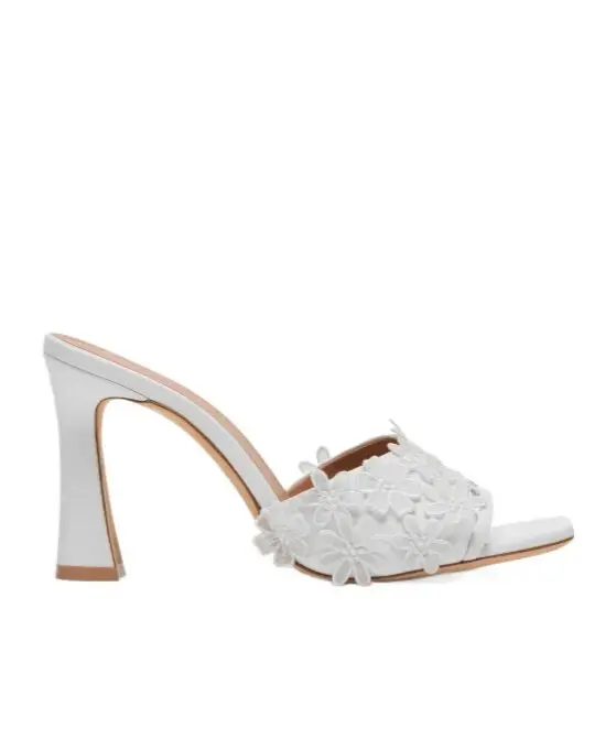 MALONE SOULIERS Roxanne Floral Leather Sandals
