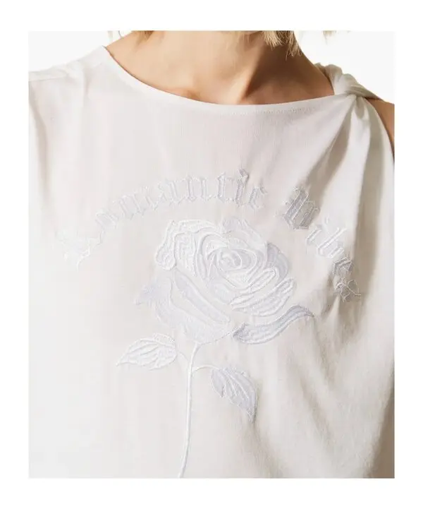 TWINSET Floral-embroidered Tank Top