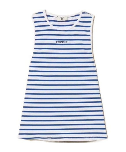 TWINSET Striped Sleeveless Tank Top