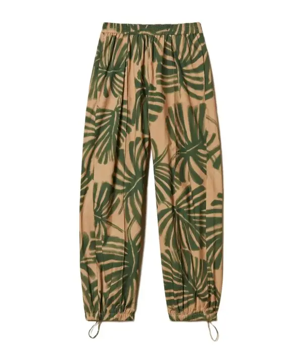 TWINSET Printed Joggers - Green