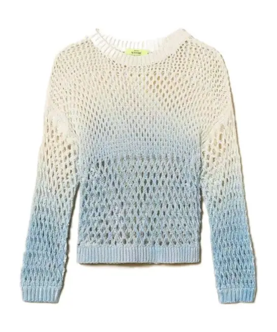 TWINSET Open-knit Gradient Top