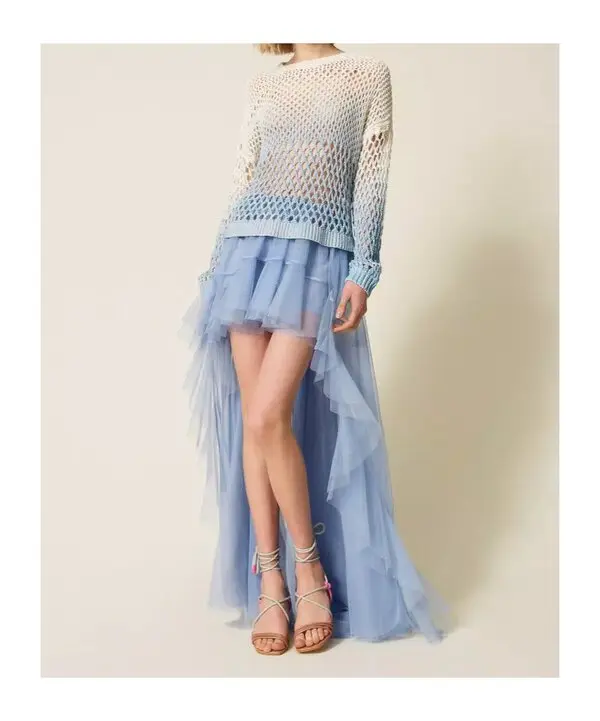 TWINSET Open-knit Gradient Top