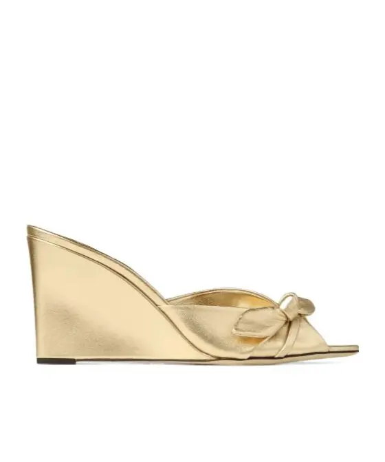 JIMMY CHOO Bow Livi Sandals - Nude