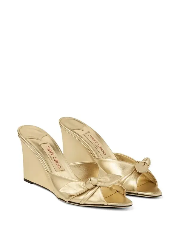 JIMMY CHOO Bow Livi Sandals - Nude
