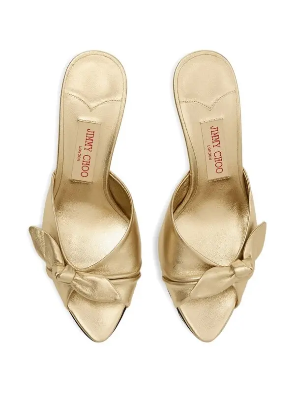 JIMMY CHOO Bow Livi Sandals - Nude