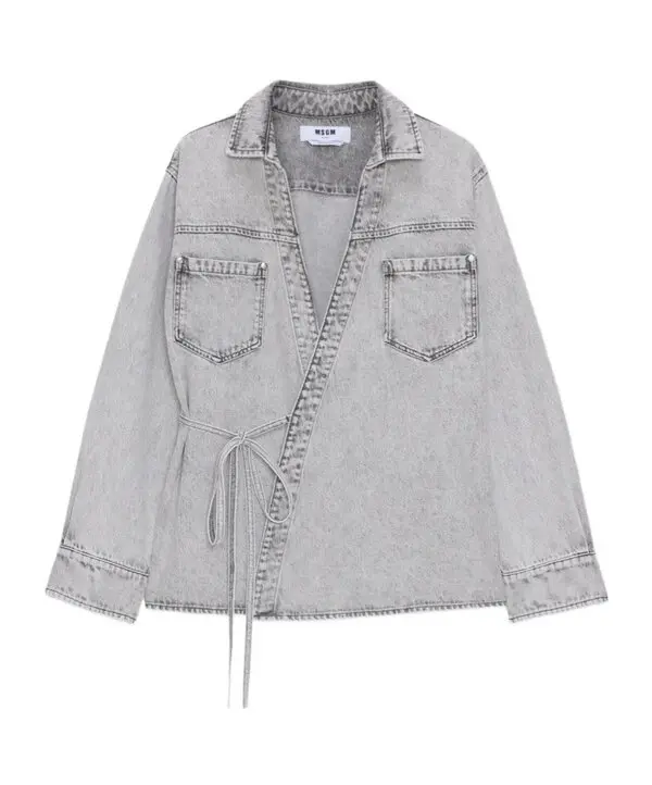 MSGM Patch Pocket Tie Shirt