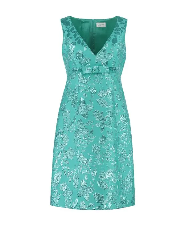 P.a.r.o.s.h Floral-embroidered Sleeveless Minidress