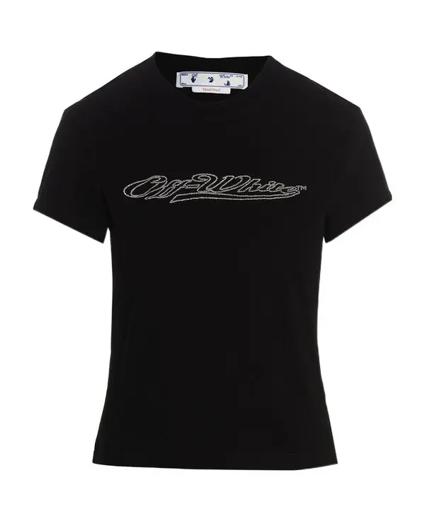 Off-White Bling Logo-print Short-sleeve T-shirt