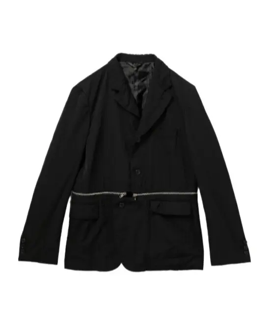Comme Des Garçons Zipper Detail Suit Jacket