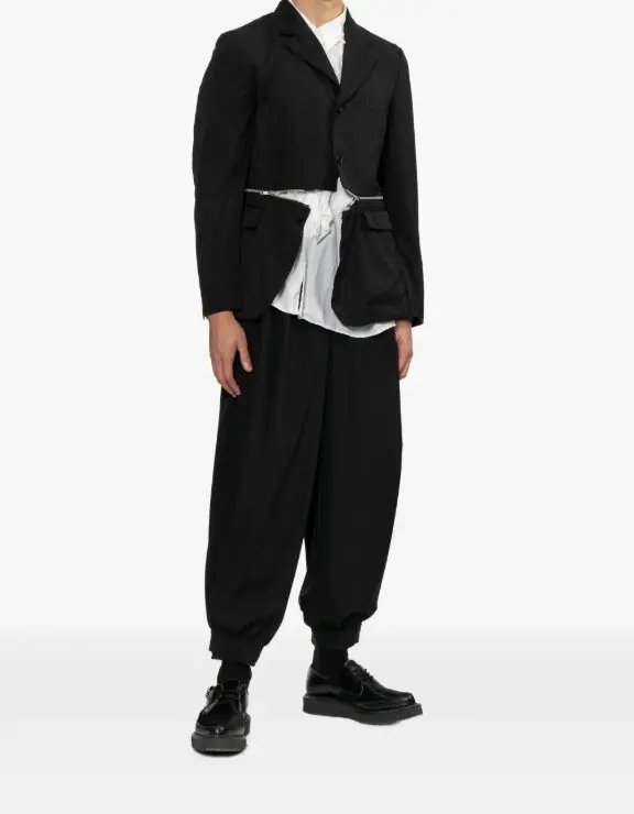 Comme Des Garçons Zipper Detail Suit Jacket