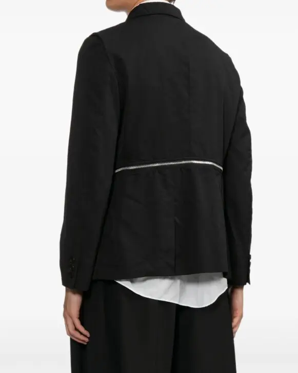Comme Des Garçons Zipper Detail Suit Jacket