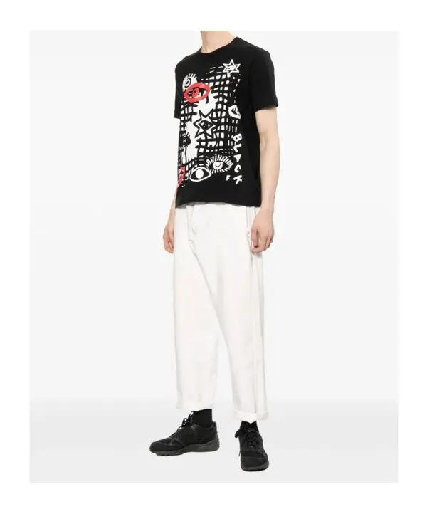 Comme Des Garçons Graphic-print Round-neck T-shirt