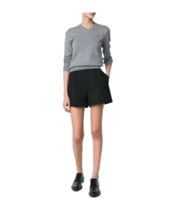 Play Comme Des Garcon Mini Heart V-neck Jumper