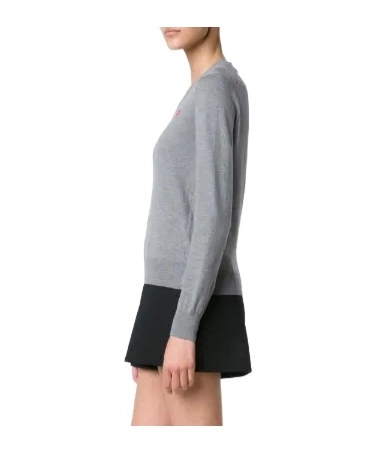 Play Comme Des Garcon Mini Heart V-neck Jumper