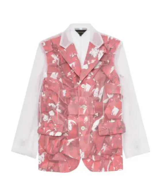 Comme Des Garçons Transparent Long-sleeved Suit Jacket