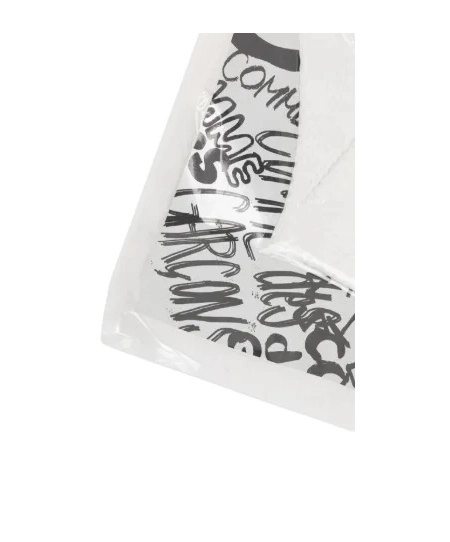 Comme Des Garçons Checkered Ribbed Tights - White