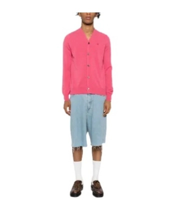 Play Comme Des Garcon Wool Cardigan