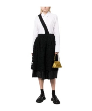 Comme Des Garçons Floral Lace High-waisted Skirt
