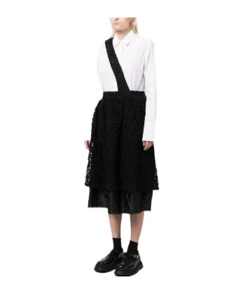 Comme Des Garçons Floral Lace High-waisted Skirt