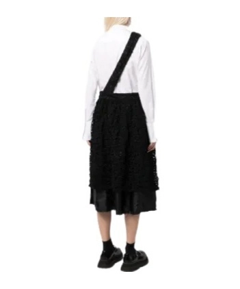Comme Des Garçons Floral Lace High-waisted Skirt