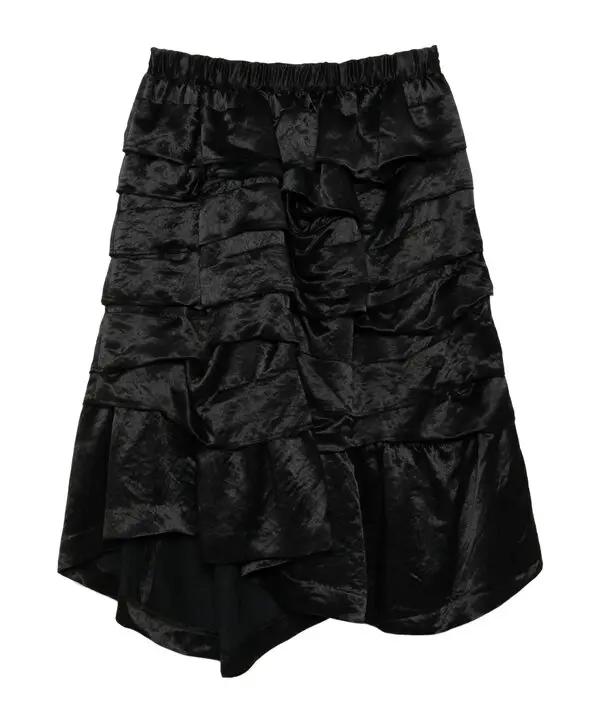 Comme Des Garçons Acetate Ruffled Skirt