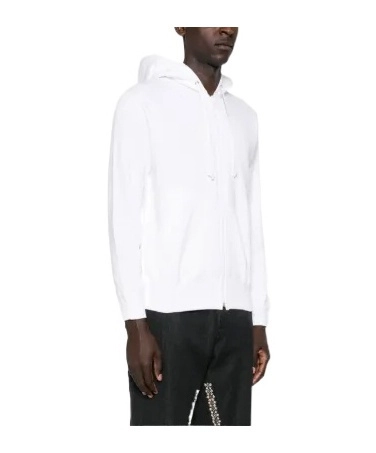 Play Comme Des Garcon Logo Heart Appliqué Zip Hoodie