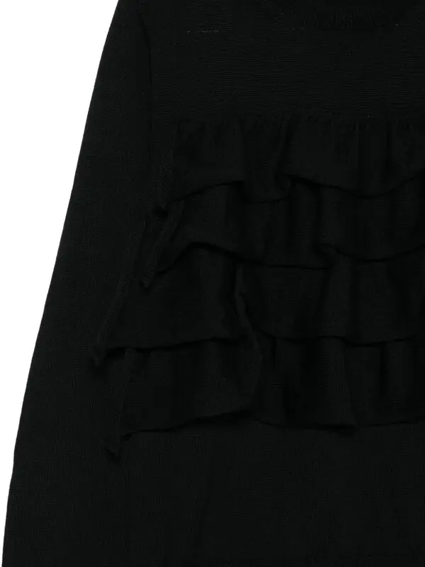 Comme Des Garçons Ruffled Fine Knit Sweater