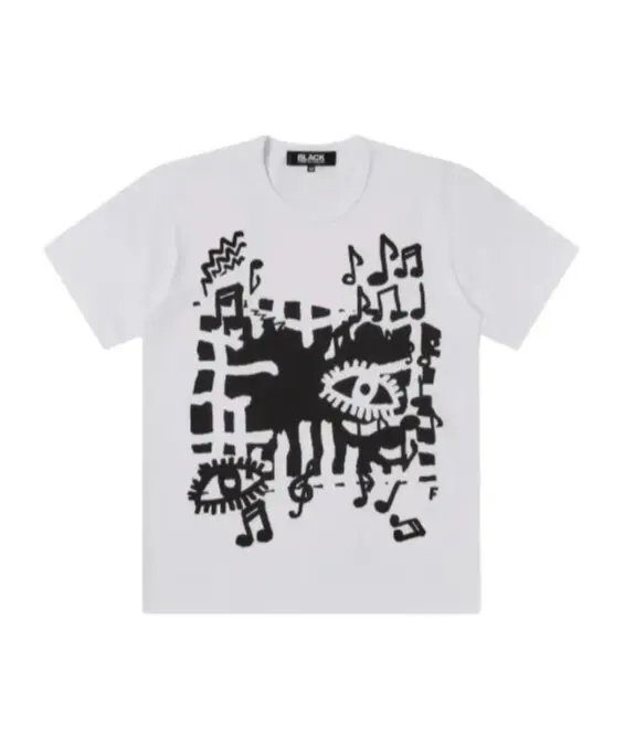 Comme Des Garçons Graphic Short-sleeved T-shirt - White