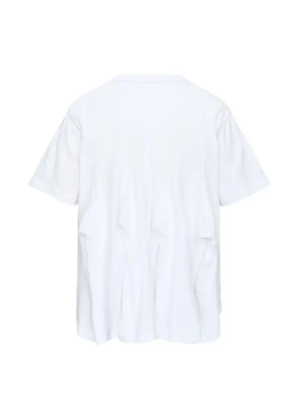 Comme Des Garçons Short-sleeved Pleated Top