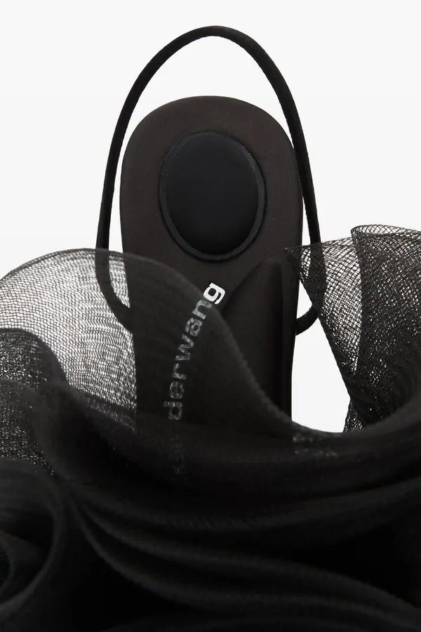 Alexander Wang Ruched Tulle Mules