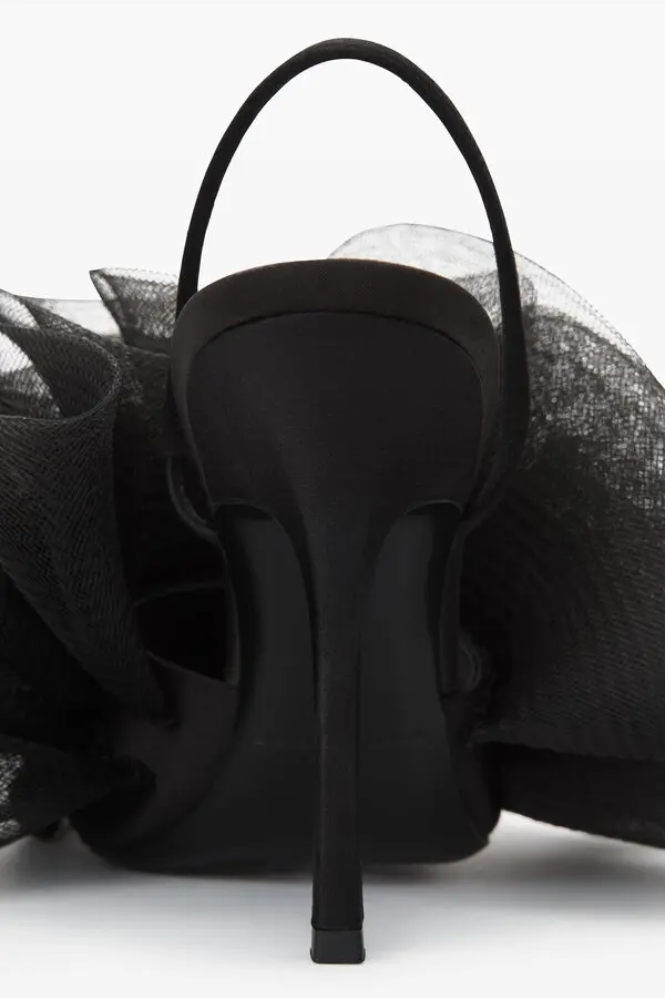 Alexander Wang Ruched Tulle Mules