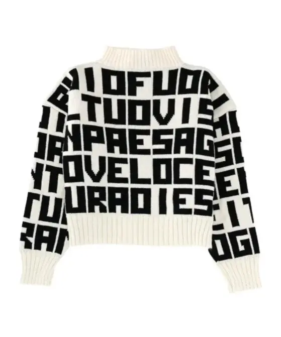 MSGM Long Sleeve Printed Sweater