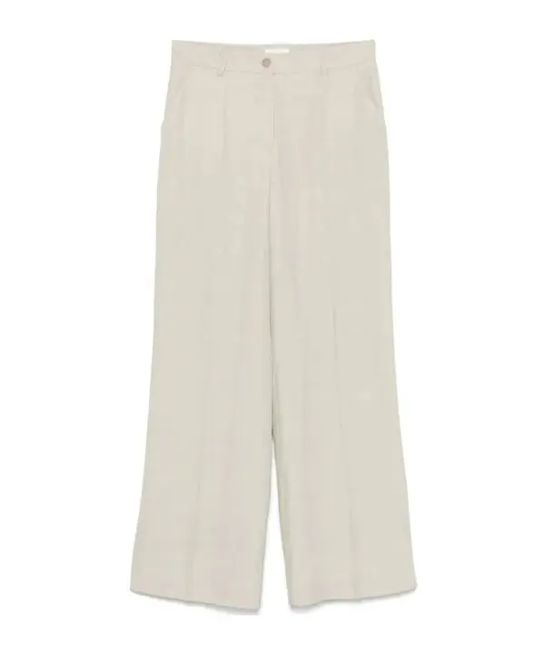 P.a.r.o.s.h Textured Wool-blend Tailored Trousers - White