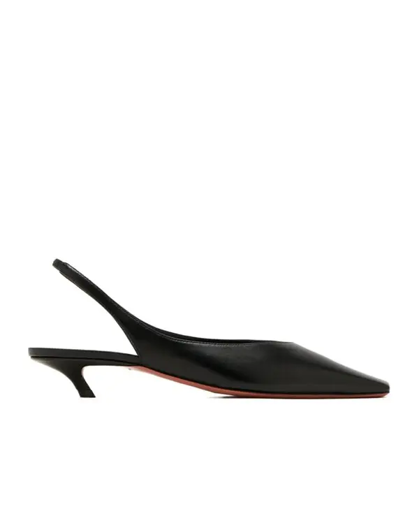 Amina Muaddi Jamie Square-toe Ankle-wrap High Heels
