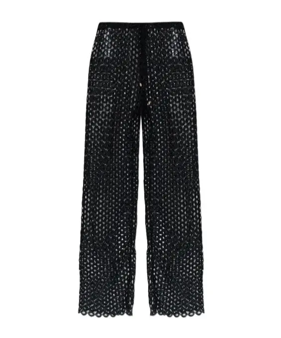 Cult Gaia Hollowed-out Drawstring Trousers