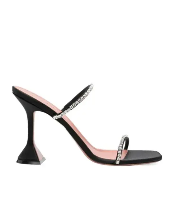 Amina Muaddi Crystal Sandals