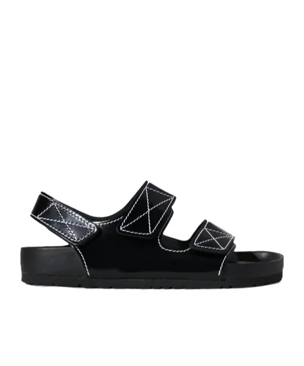 BIRKENSTOCK Milano Flat Sandals - Black