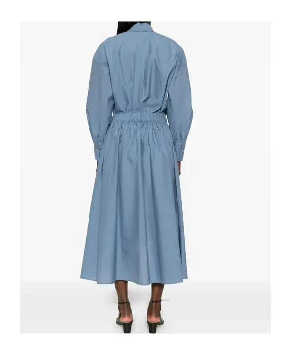 Brunello Cucinelli Belted Pocket-detail Midi Dress