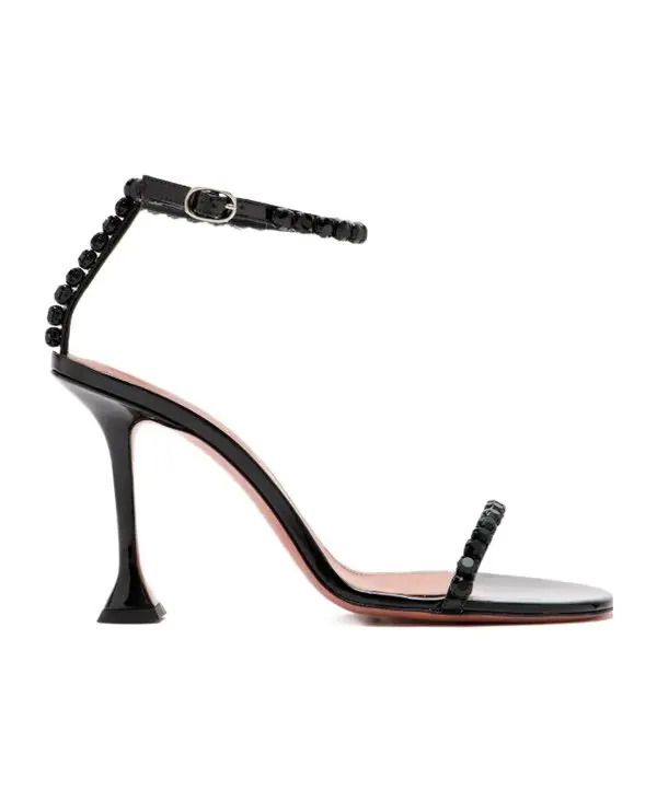 Amina Muaddi Crystallized Sandals