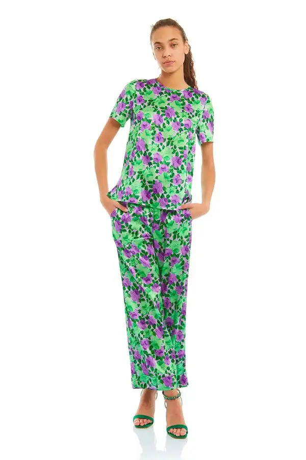 P.a.r.o.s.h Floral Print Trousers