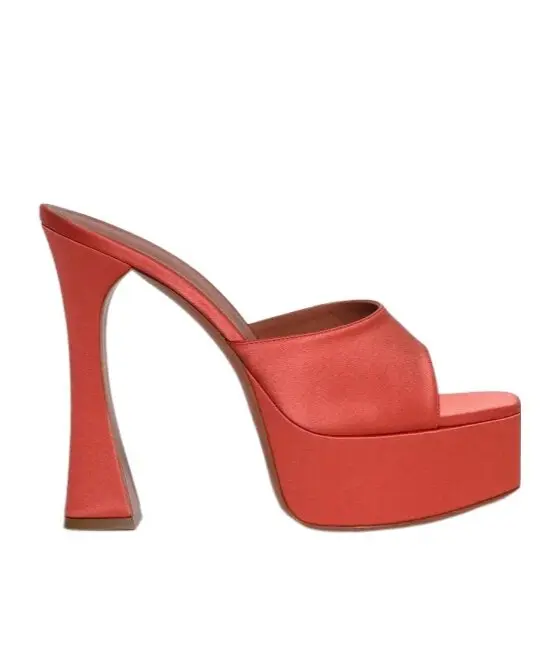 Amina Muaddi Satin Open-toe Sandals