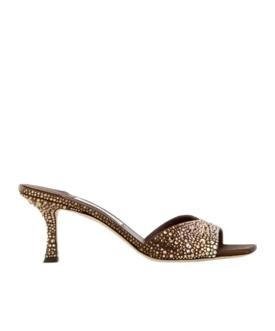 JIMMY CHOO Skye Embellished Satin Pumps
