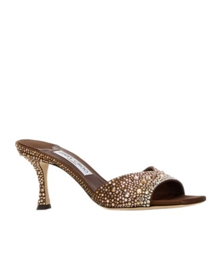 JIMMY CHOO Skye Embellished Satin Pumps