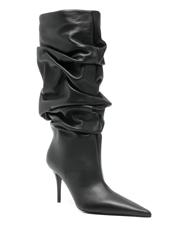 Amina Muaddi Anok Heeled Ankle Boots