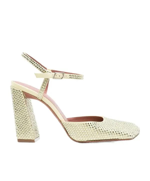 Amina Muaddi Charlotte Crystal-embellished Heels