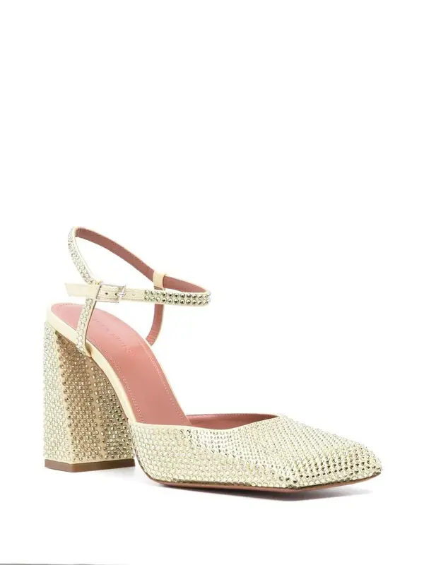 Amina Muaddi Charlotte Crystal-embellished Heels