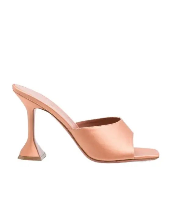 Amina Muaddi Square-toed Slippers