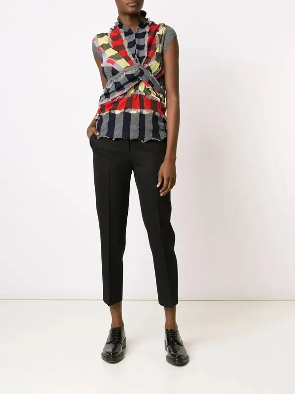 Junya Watanabe Strap Wrap Sleeveless Top - Multicolor