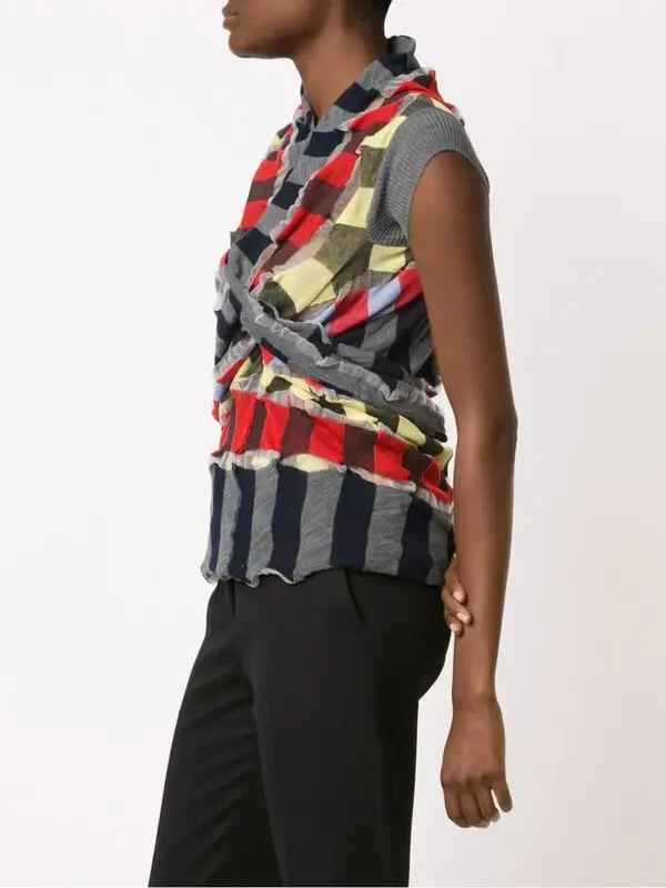 Junya Watanabe Strap Wrap Sleeveless Top - Multicolor