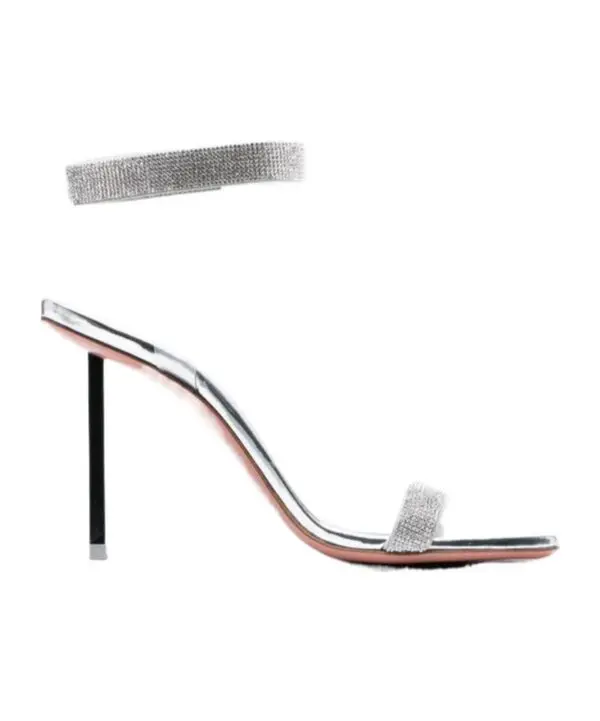 Amina Muaddi Crystal-embellished High-heel Sandals
